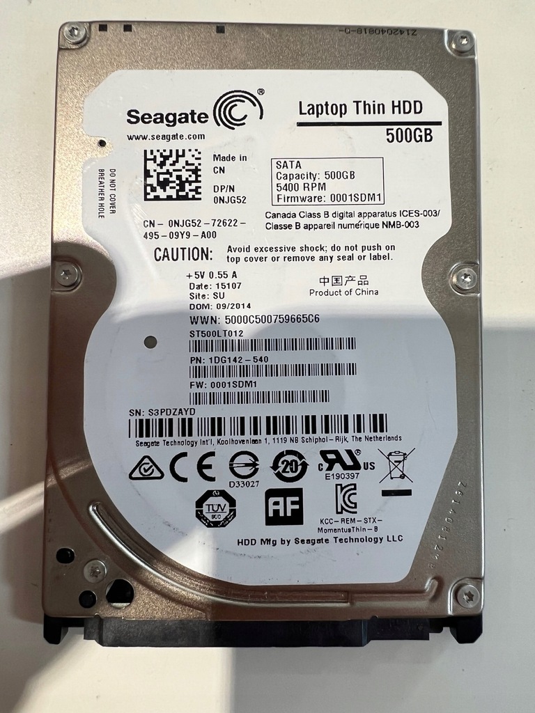 Dysk twardy Seagate ST500LT012-1DG142 500GB 2,5'' - 12853629202 ...