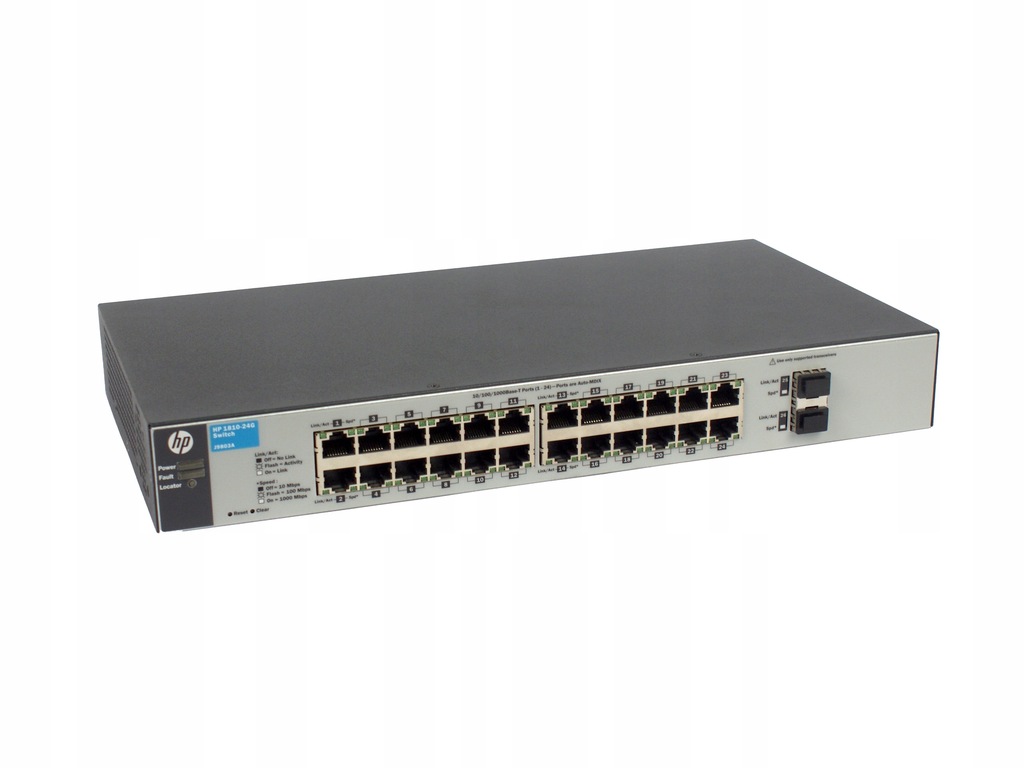 HP 1810-24G J9803A 24-port 10/100/1000Base-T + 2x - 12087405995 ...