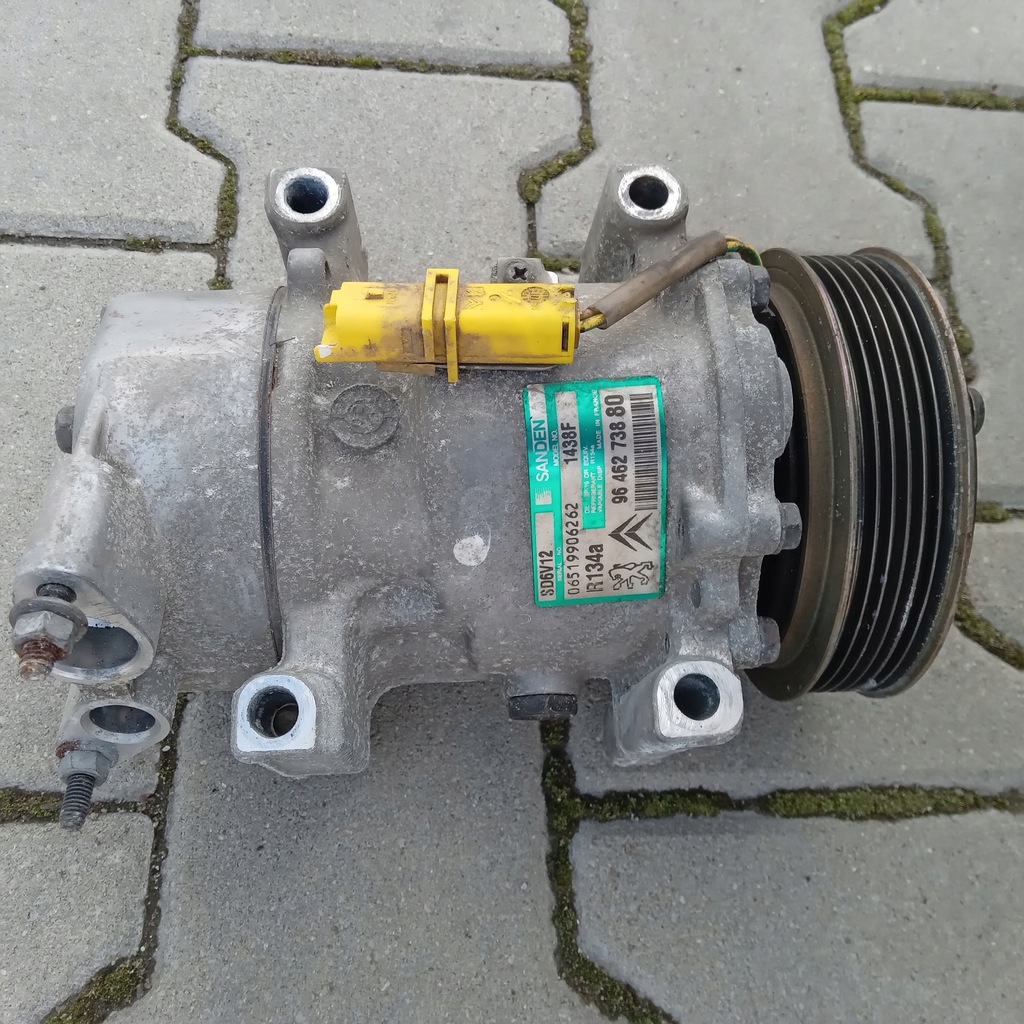KOMPRESOR KLIMY 9646273880 SD6V12 - 13576643942 - oficjalne archiwum ...