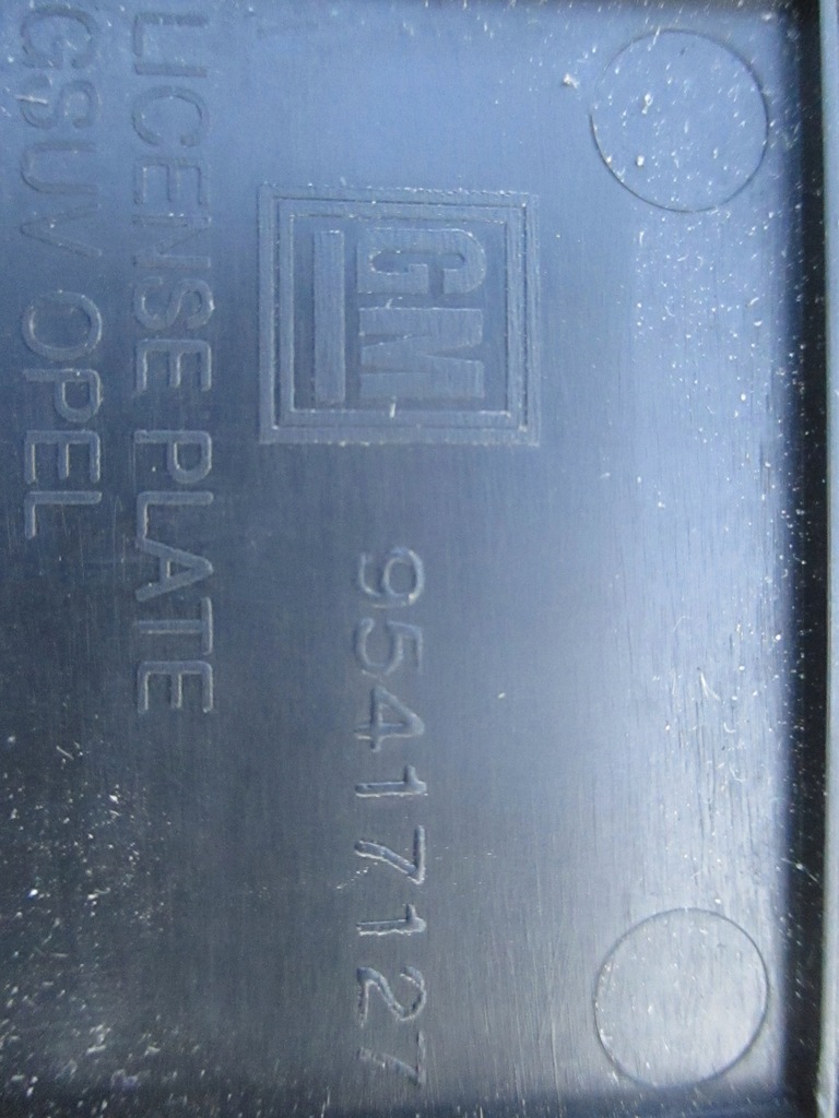 OPEL MOKKA PODKŁADKA POD TABLICE 95417127 - 8650958743 - oficjalne ...