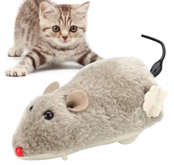 MYSZ NAKRĘCANA ZABAWKA DLA KOTA PSA UCIEKAJĄCA MYSZKA RUCHOMA KOL DUŻA - 14281401618 - oficjalne ...