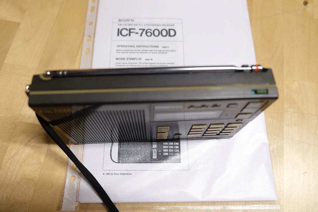 Sony ICF 7600D radio globalne z SSB - 11486196906 - oficjalne archiwum ...