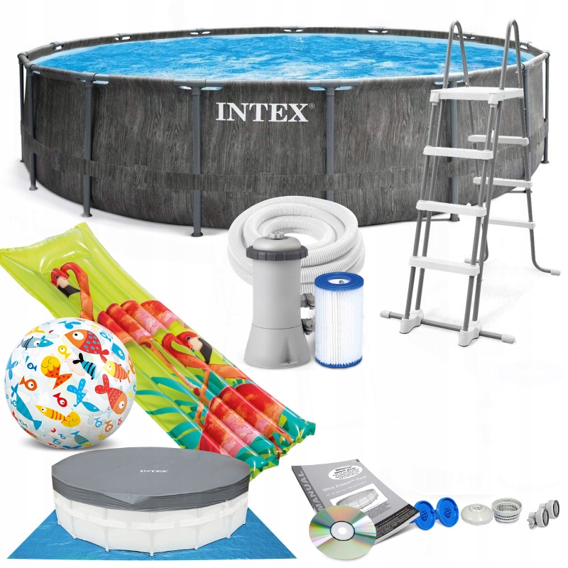 Basen ogrodowy Greywood Prism Frame INTEX 457X122 - 10226254766 ... Basen ogrodowy Greywood Prism Frame INTEX 457X122 - 10226254766 ...