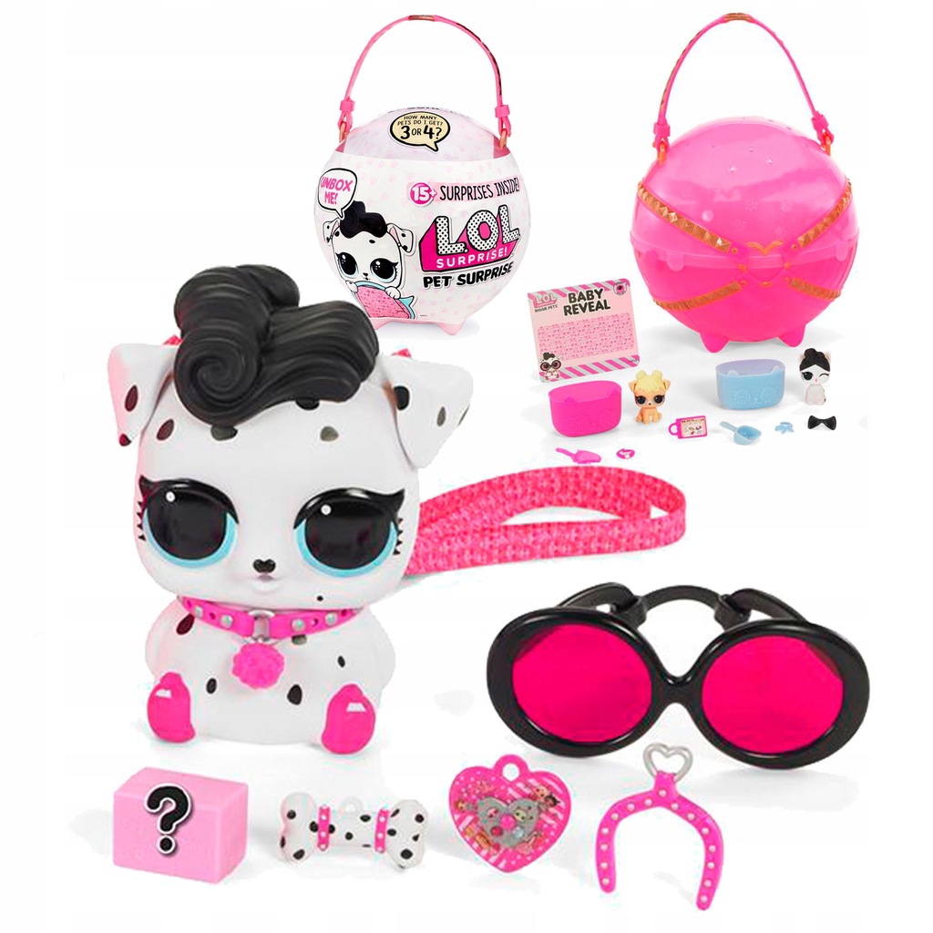 LOL SURPRISE BIG PETS ZWIERZĄTKO BIGGIE KULA + AKC - 9504464024 ...