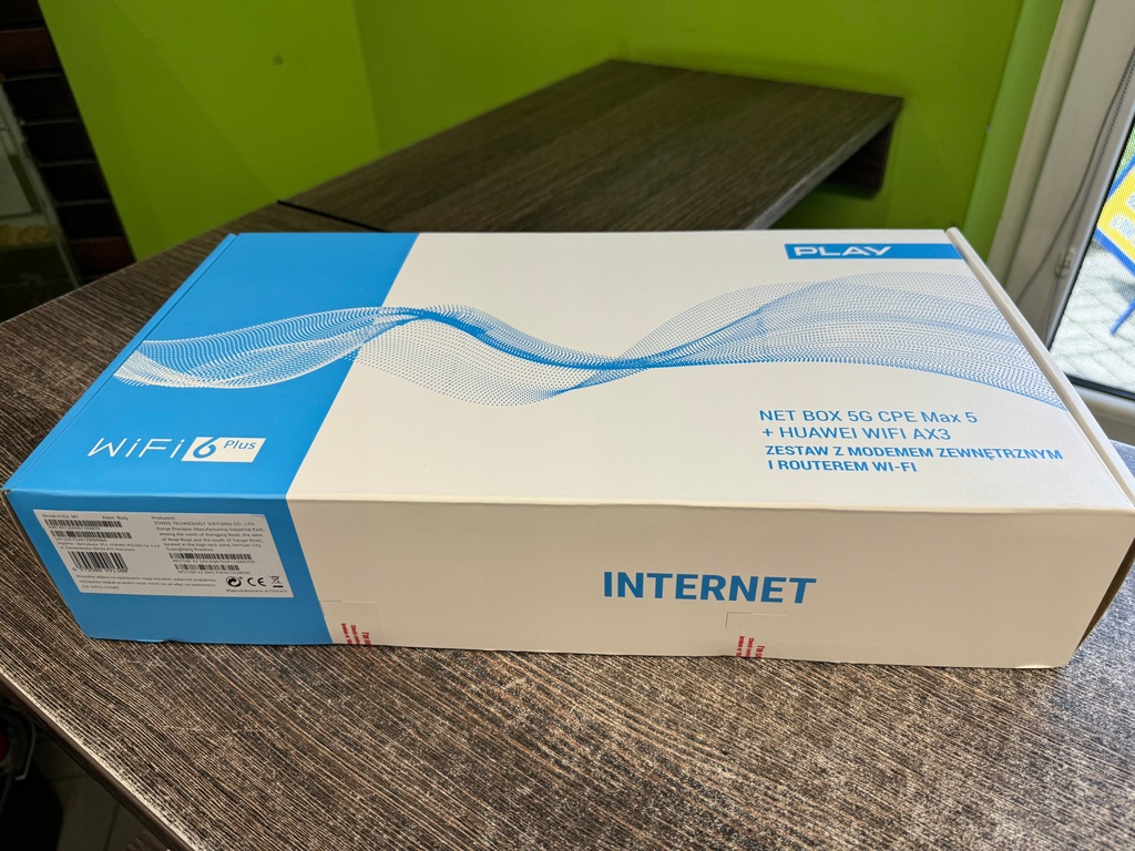 Router NETBOX 5G CPE MAX 5 H352-381 + HUAWEI WiFi AX3 Nieużywany GW ...