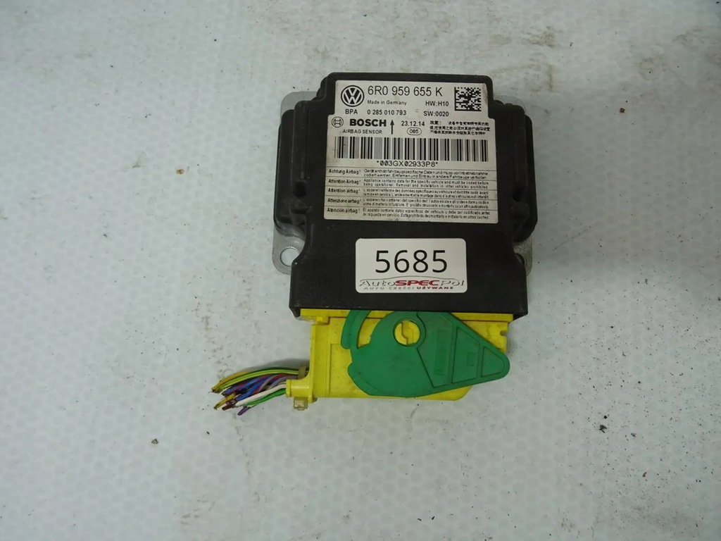 ModuŁ Sensor Airbag Vw 6r0959655k 14724338122 Oficjalne Archiwum