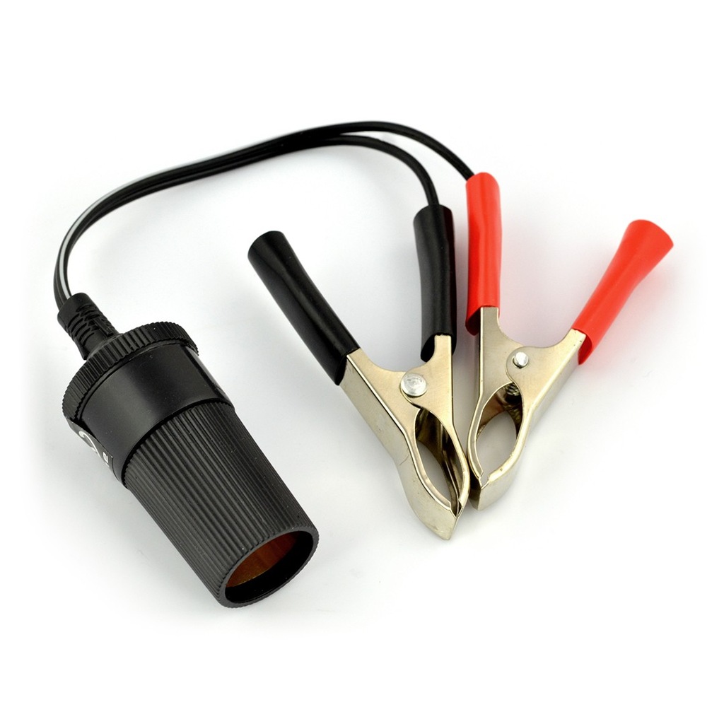 Gniazdo zapalniczki samochodowej z krokodylkami - 12611201924 - oficjalne archiwum Allegro