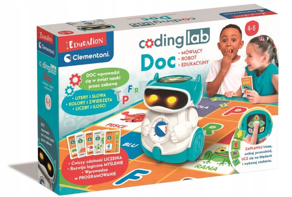 Clementoni: Coding Lab - Robot Edukacyjny Doc - 13141767683 - oficjalne archiwum Allegro