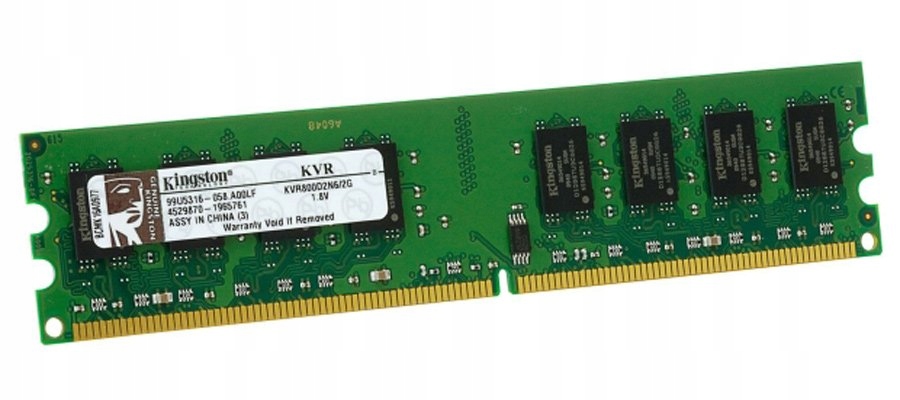 Pamięć DDR2 Kingston 800MHz 2GB KVR800D2N6/2GB - 11139589085 ...