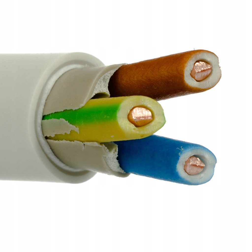 Kabel przewód YDY 3x1,5 okrągły Elpar 100m. - 11307814323 - oficjalne archiwum Allegro