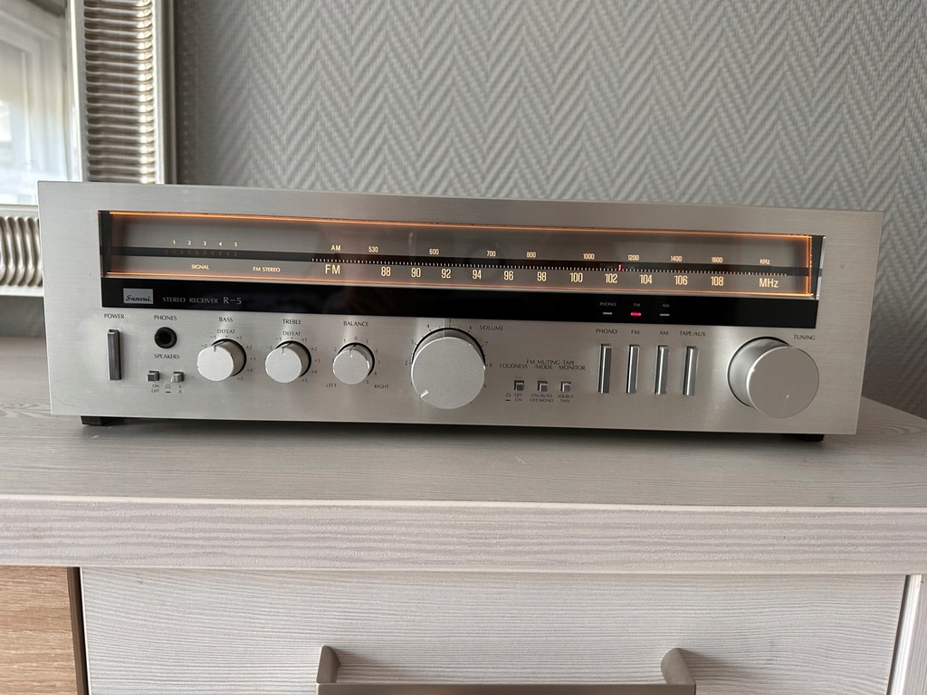 SANSUI R5 Amplituner Stereo Hi-Fi - 14500238519 - oficjalne archiwum ...