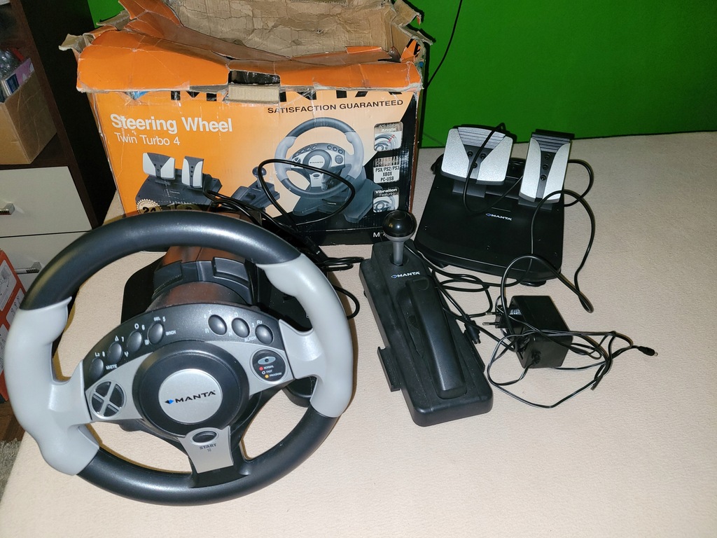 Kierownica Manta MM625 do PSX/PS2/PS3/XBOX/PC - 12673339881 - oficjalne ...