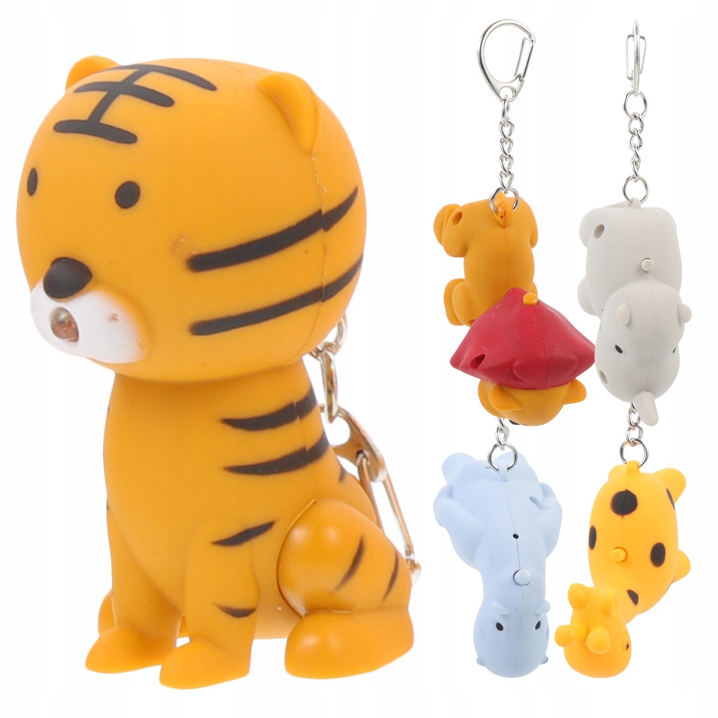 Animal Key Rings Animal Keychain Key Chain 5 Pcs - 13330242640 ...