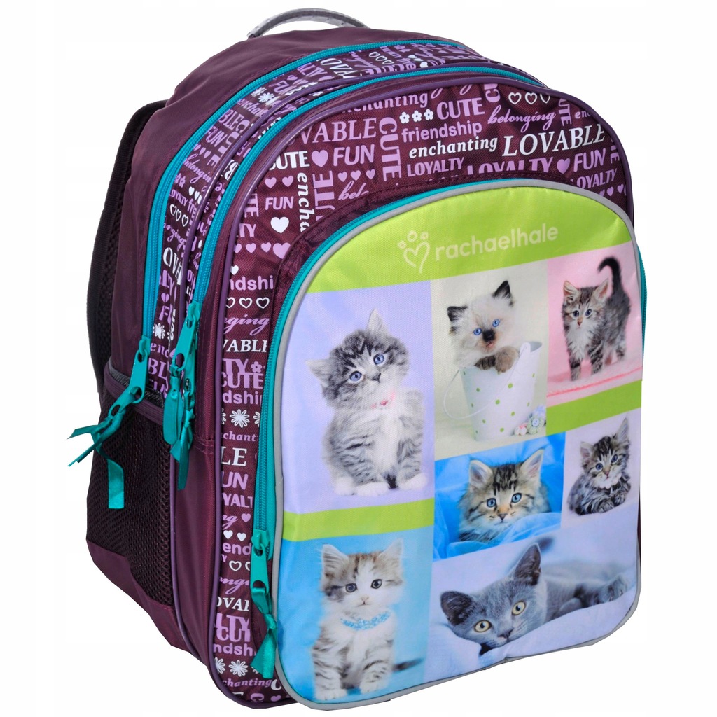 PLECAK SZKOLNY Z KOTKIEM KOTEK KOT DLA DZIEWCZYNY - 9843777463 - oficjalne archiwum Allegro