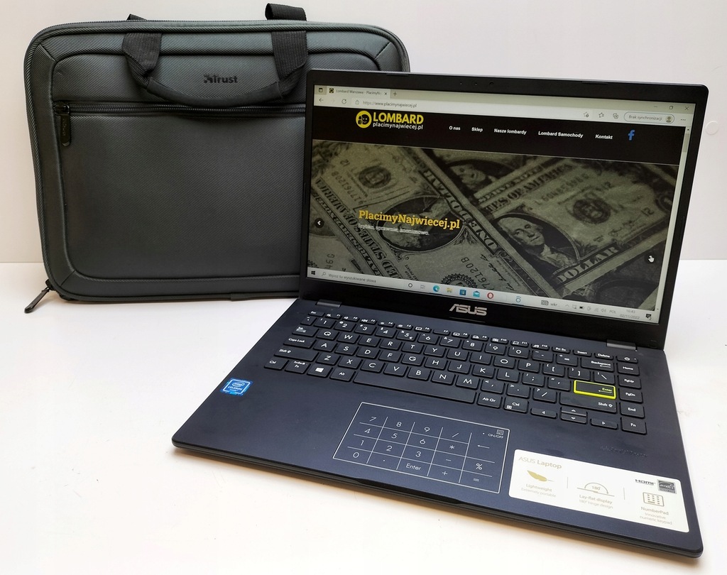 Laptop ASUS L410M 4/128GB SSD + TORBA D - 12819092740 - oficjalne ...