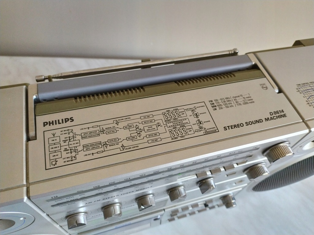 PHILIPS D8614 Radiomagnetofon Ghettoblaster Condor - 8957756504 ...