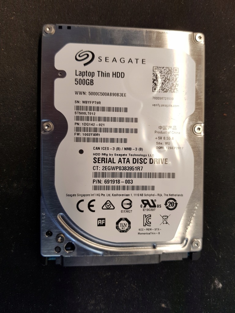 SEAGATE ST500LT012 500GB jak nowy! 489 godz. - 8026803747 - oficjalne ...