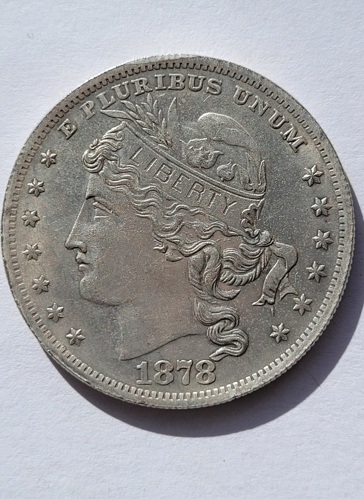 USA 100 Cents 1878 ROK Stara Piękna Duża Okazała moneta - 15210854261 ...