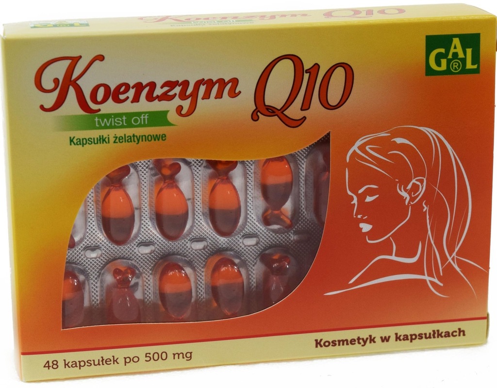 Koenzym Q10 kapsułki żelatynowe twist off GAL - 7437463357 - oficjalne archiwum Allegro
