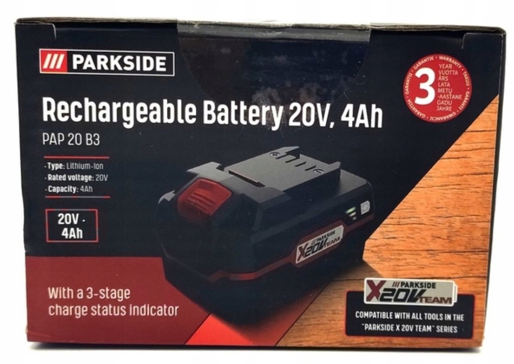 PARKSIDE Akumulator Bateria X 20 V Team 4Ah - 12273095350 - oficjalne ...