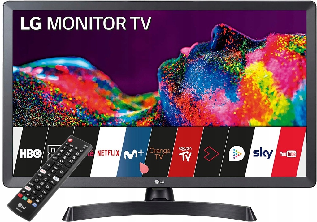 Telewizor monitor LG 24TQ510S webOS Smart DVB-T2 - 12692902805 - oficjalne archiwum Allegro