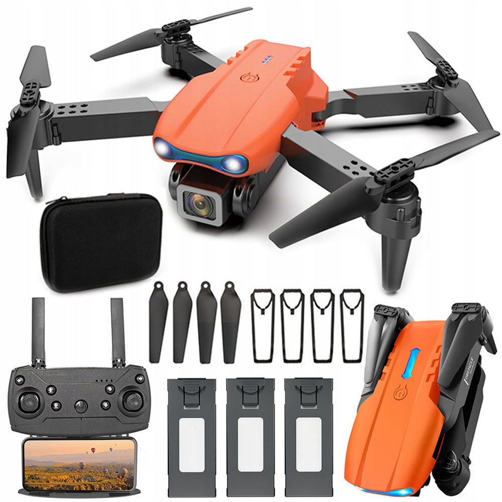 DRON E99 PRO MAX UNIKANIE PRZESZKÓD KAMERA 4K WIFI - 12604791667 ...