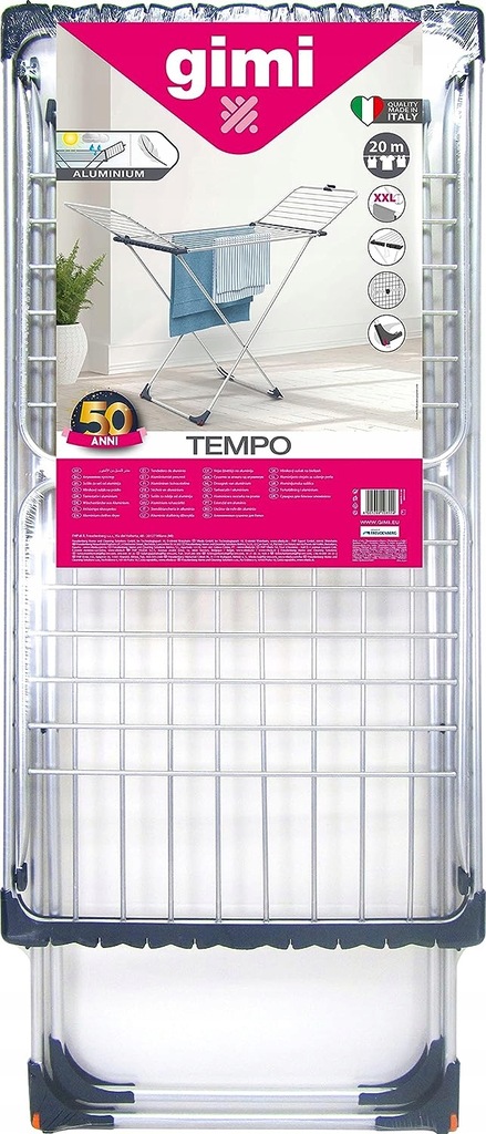Suszarka na pranie stojąca pozioma Gimi - 14317409677 - oficjalne ...