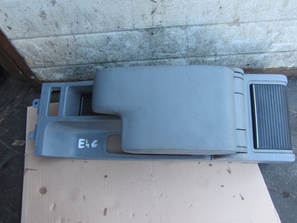 PODŁOKIETNIK BMW E46 SEDAN KOMBI COUPE SKÓRA szary - 12727168678 ...