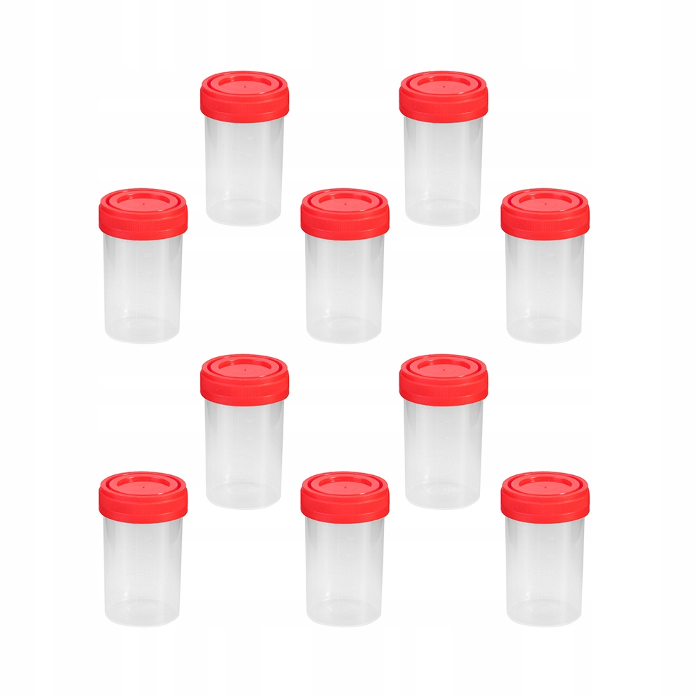Sampling Cup Plastic Container Medical Lid 10 Pcs - 14039782087 ...