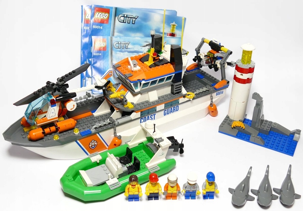 LEGO 60014 PATROL STRAŻY PRZYBRZEŻNEJ STATEK używ - 12204065469 ...