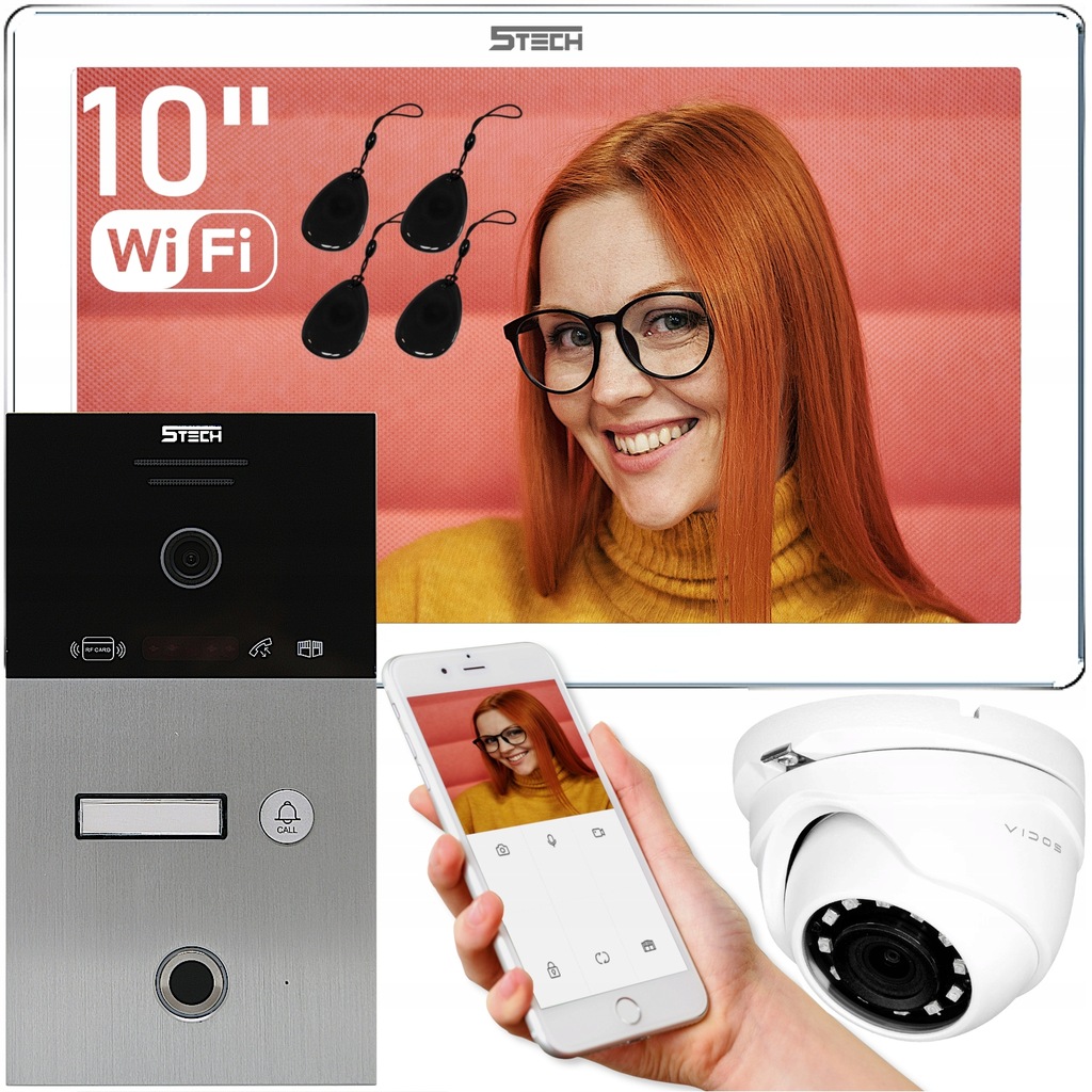 WIDEODOMOFON WIFI DO DOMU JEDNORODZINNEGO 5TECH - 13591500013 - oficjalne archiwum Allegro