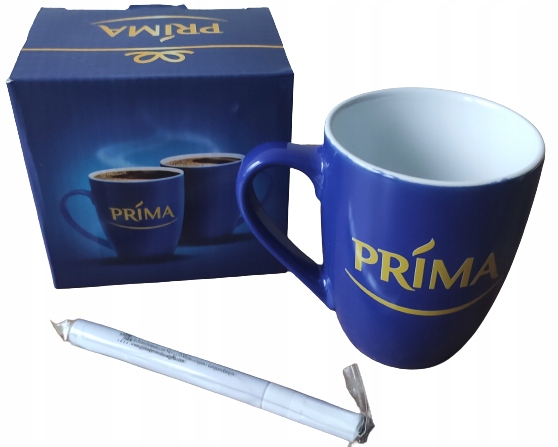 Kubek kawa PRIMA + mazak + pudełko - NOWY - 11849244637 - oficjalne ...