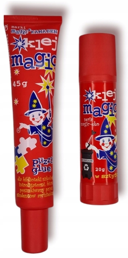 Zestaw klej magic w sztyfcie 20 g + w tubce 45 g - 12146593202 ...