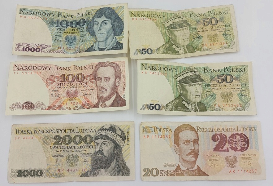 Zestaw Stare banknoty polskie/expres wysyłka - 12844750730 - oficjalne ...