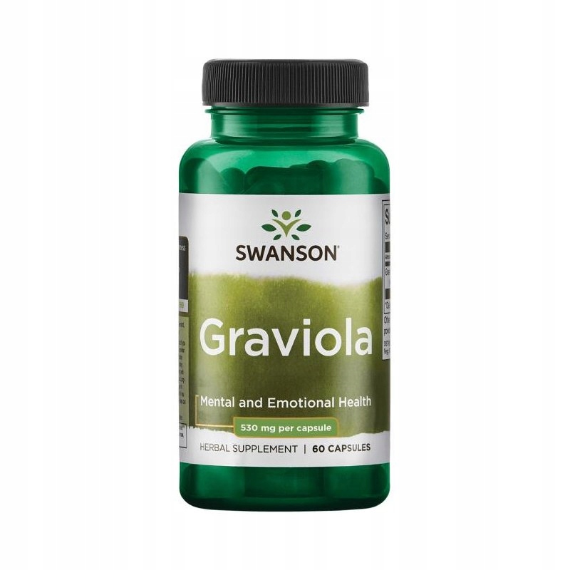 SWANSON GRAWIOLA GRAVIOLA 600 MG 60 KAPSUŁEK 600MG - 6661214701 ...