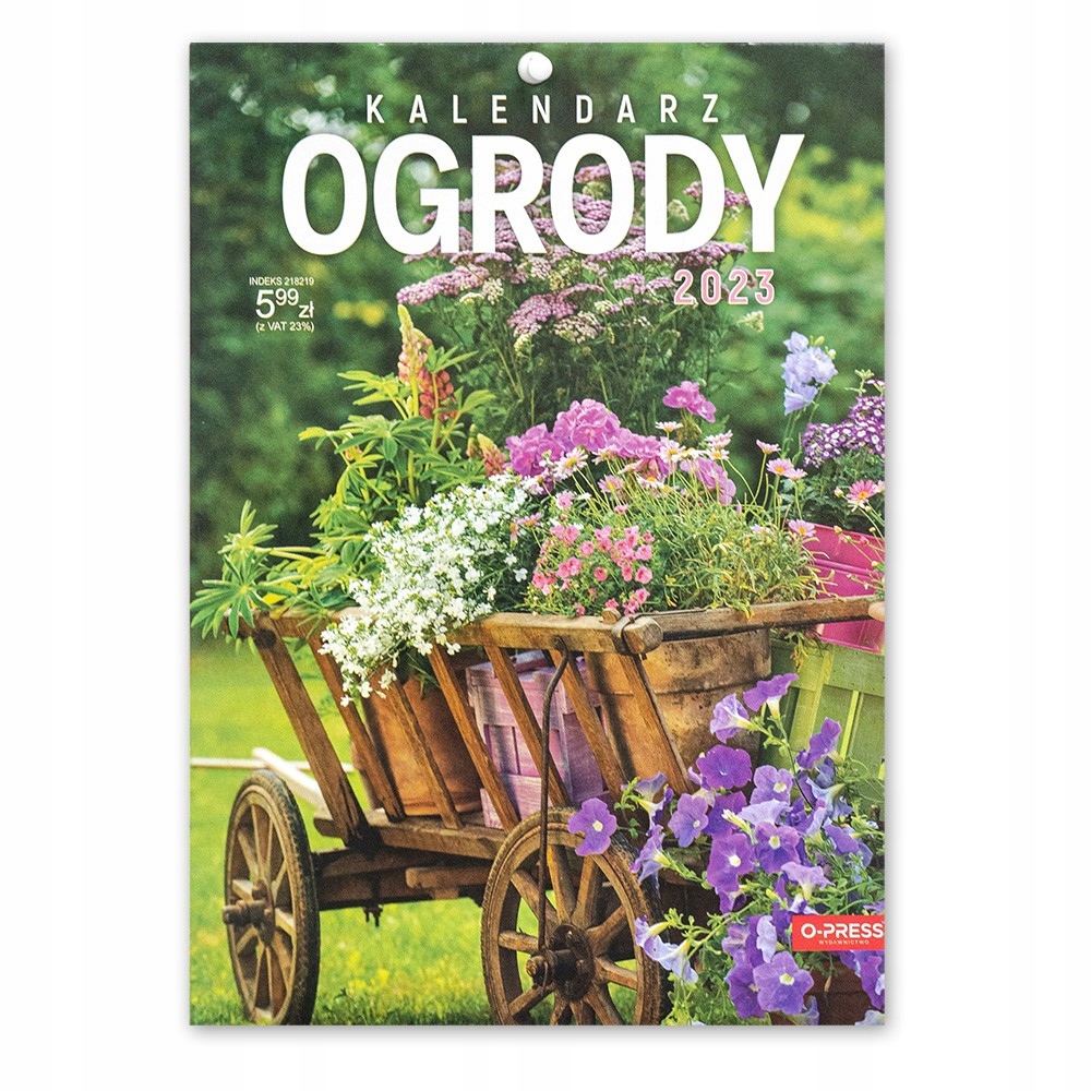 Kalendarz ścienny na rok 2023 A4 Ogrody Kwiaty - 12611769462 - oficjalne archiwum Allegro
