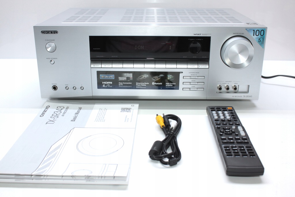 Amplituner Onkyo TX-SR343 5.1 HDMI 4K BLUETOOTH GW - 8344342180 - oficjalne archiwum Allegro