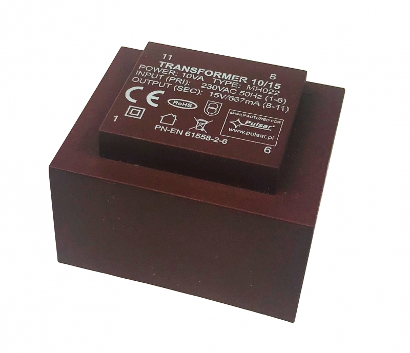 Transformator zalewany 10VA 230V/15V - 9549557853 - oficjalne archiwum Allegro