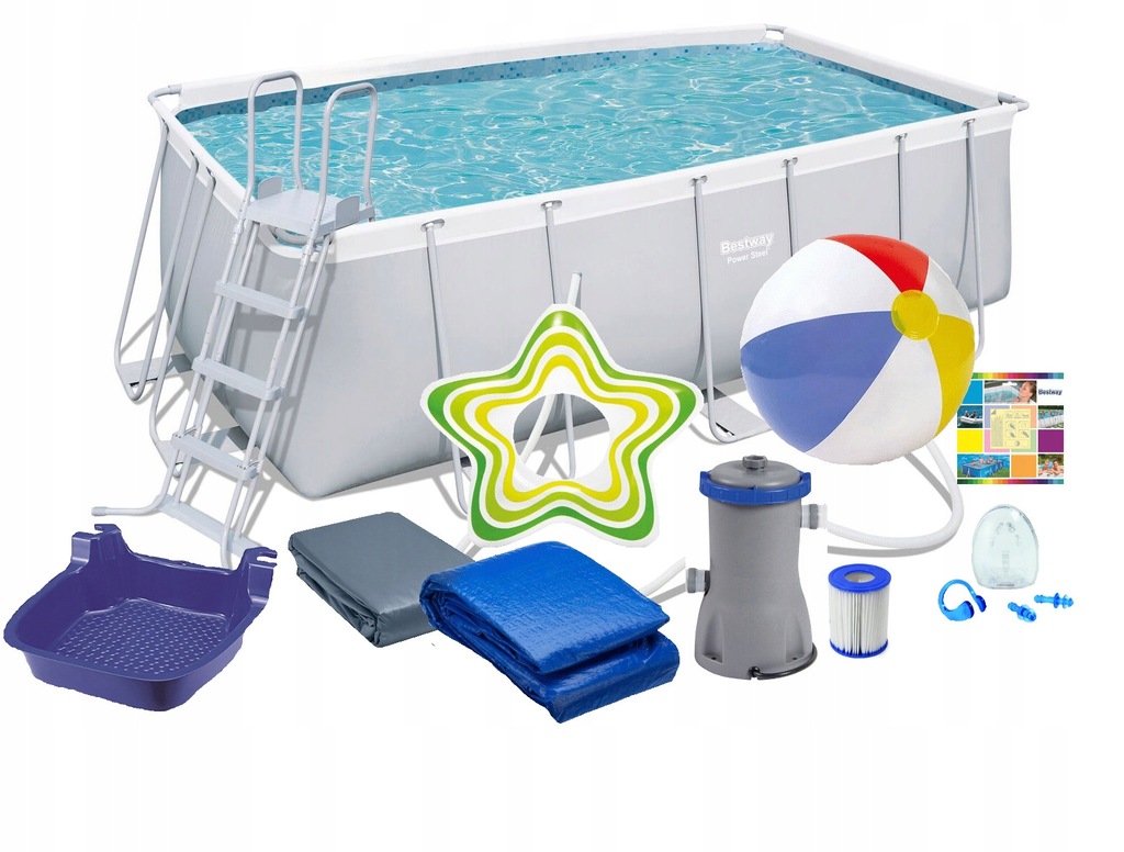 56456 BESTWAY 15w1 BASEN STELAŻOWY 412x201x122cm - 7787654607 ...