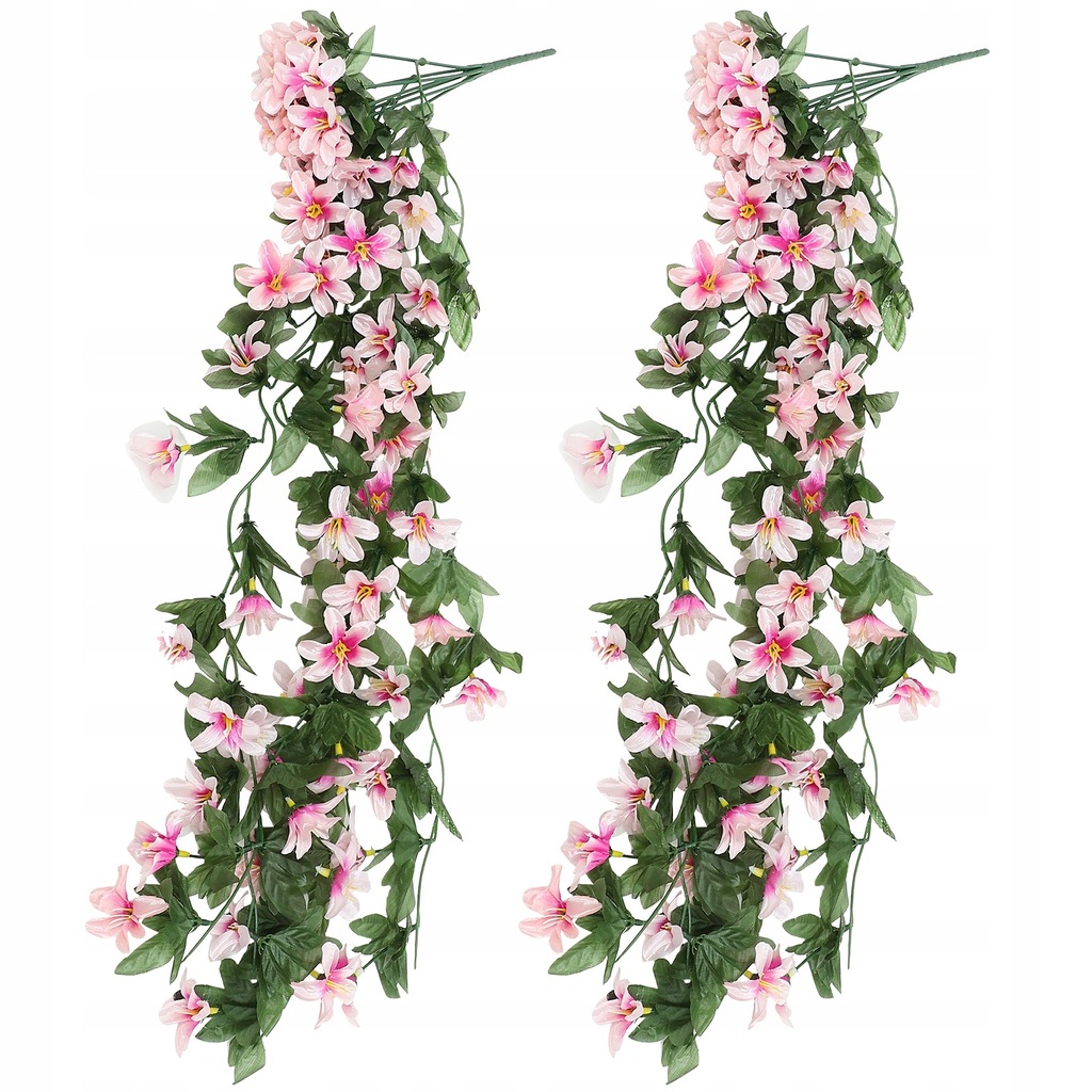 HANGING LILY FLOWERS WHITE ARTIFICIAL WALL PLANT - 14854763542 ...