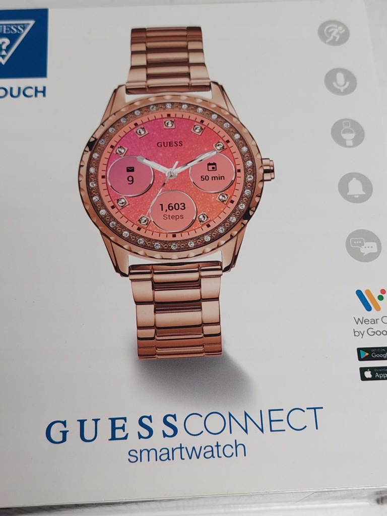 ZEGAREK SMARTWATCH GUESS CONNECT C1003L4 - 13808800040 - oficjalne ...