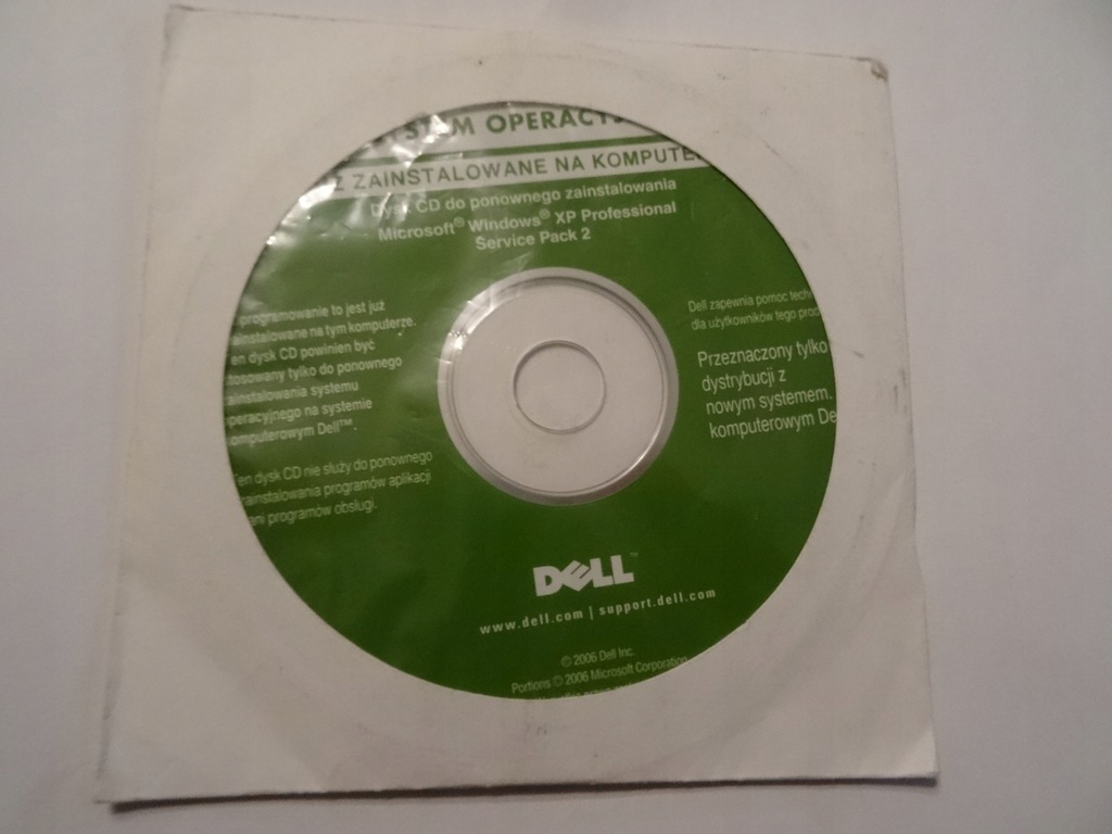 Płyta instalacyjna Windows XP Professional 02 SP2 - 12494203583 - oficjalne archiwum Allegro