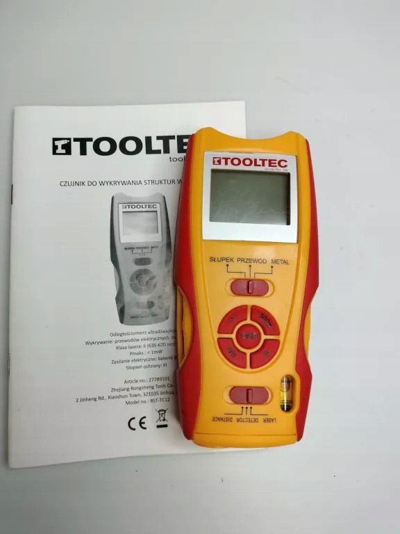 CZUJNIK DO WYKRYWANIA STRUKTUR W ŚCIANACH TOOLTEC - 13893986824 ...