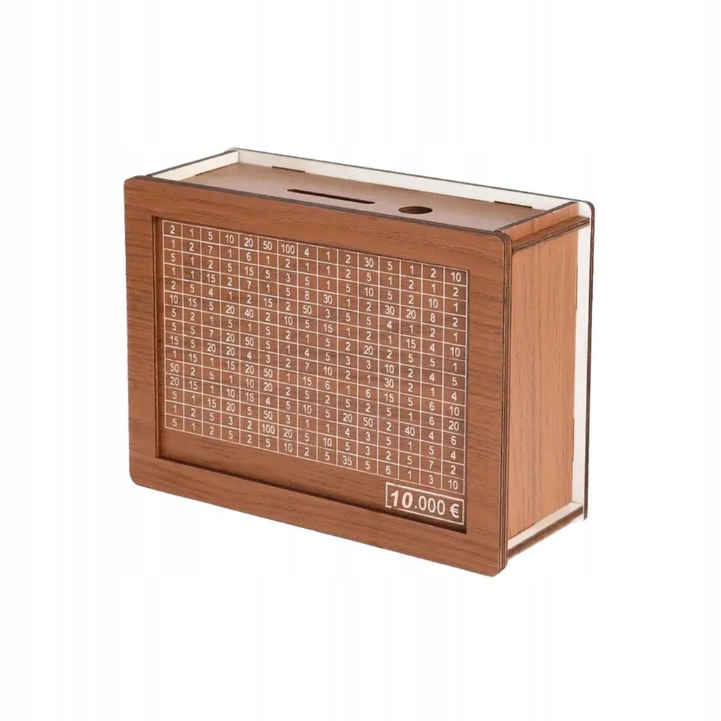 1000/2000/3000/5000/10000 Euro Money Box Piggy Wood Money Reusable ...