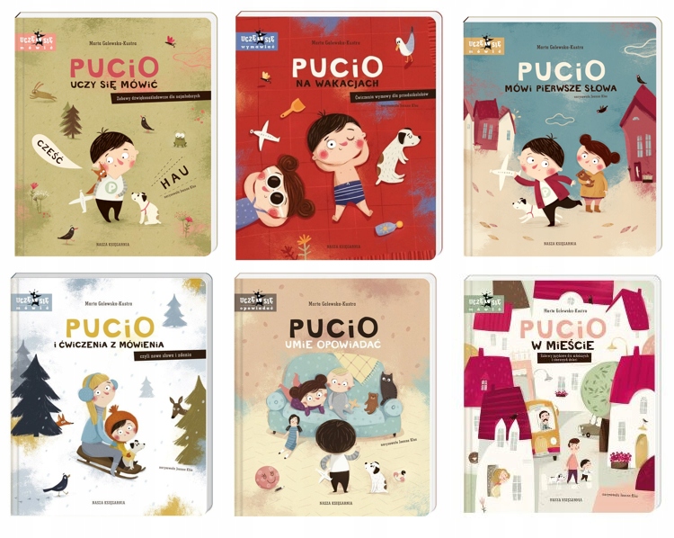 Zestaw 6 Książek Pucio Nauka Ćwiczenie Mówienia - 11505399655 ...