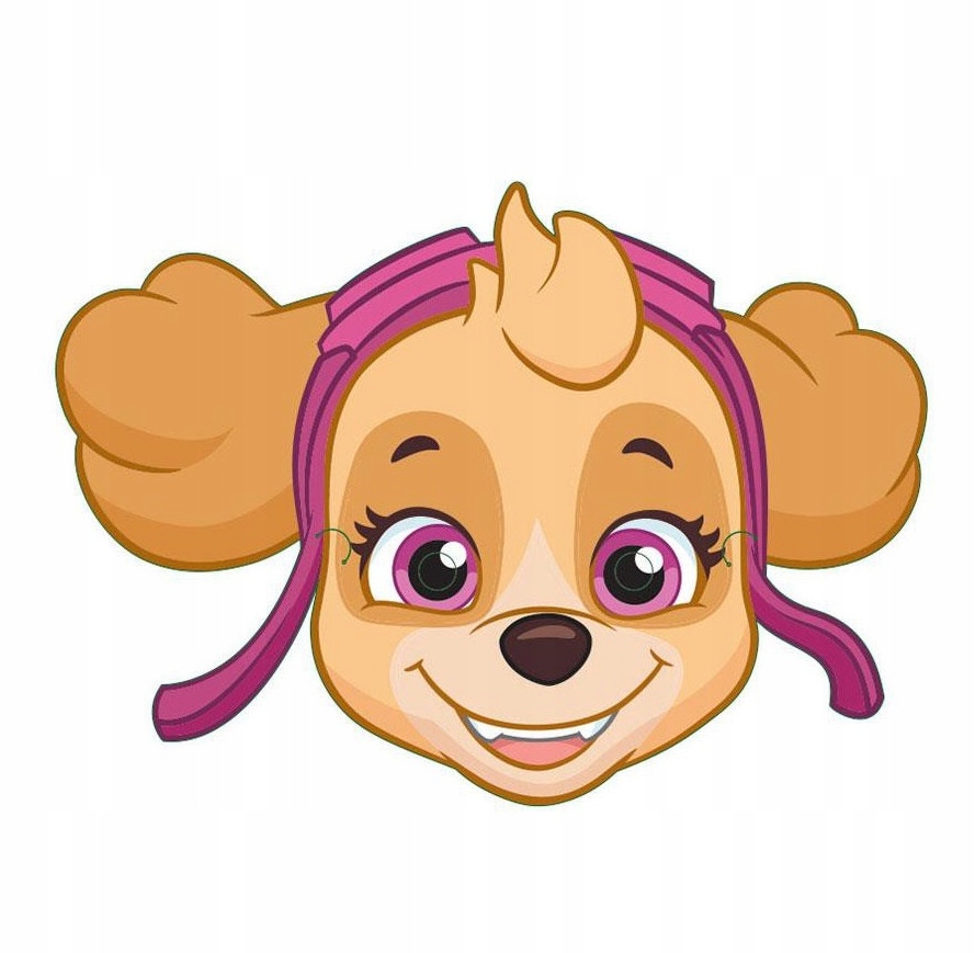 Maska papierowa pieski SKYE PSI PATROL - 8100960624 - oficjalne ...