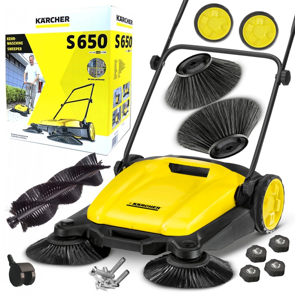 ZAMIATARKA KARCHER S650 RĘCZNA KOSTKA TARAS LIŚCIE - 8592325374 - oficjalne archiwum Allegro