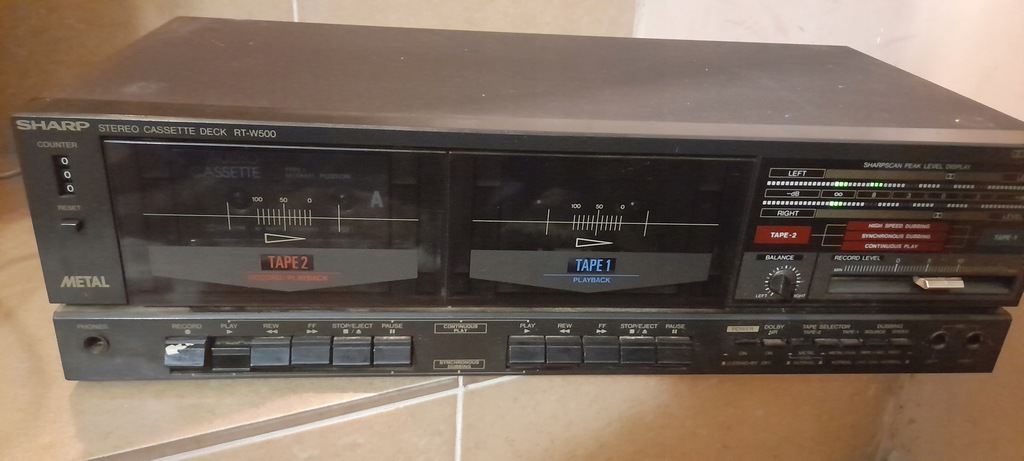 Magnetofon kasetowy deck Sharp RT W500 - 12661656951 - oficjalne ...