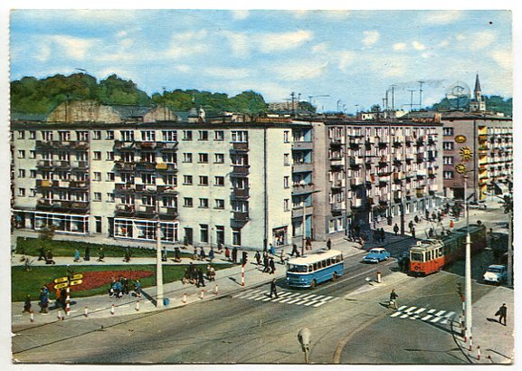 GORZÓW WLKP : Fragment śródmieścia - stary tramwaj - 13821143685 ...