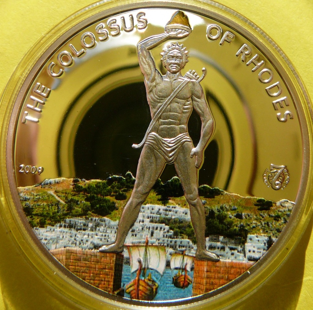 1$ PALAU 2009 POSĄG HELIOSA KOLOS z RODOS 7 CUDÓW ŚWIATA - 15199647777 ...